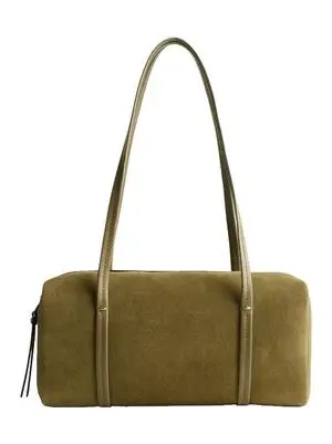 Madewell The Brioche Leather Shoulder Bag Worn Olive
