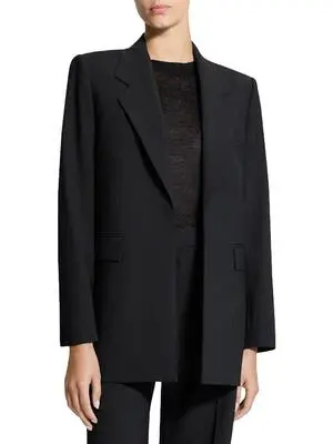 THEORY Relaxed Stretch Wool Open Blazer
