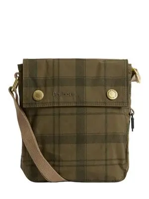 Barbour Transport Tartan Crossbody Bag - Dusky Green Tartan