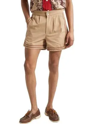 BODE Canteen Cotton Twill Shorts - Khaki