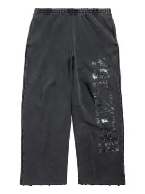 Balenciaga Transparent Tape Baggy Pants - Black