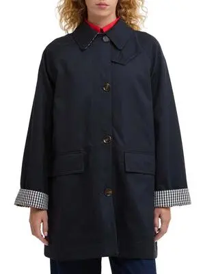 Barbour Gabby Car Coat Dark Navy