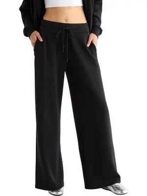 Zella Ultrasoft Wide Leg Pants - Black