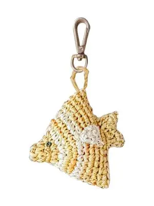 LIKHA Fish Raffia Bag Charm - Yellow
