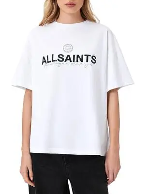 ALLSAINTS Emblem Avri Graphic T-shirt - White