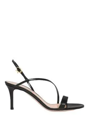 GIANVITO ROSSI Manhattan 70 Sandal - Black Leather