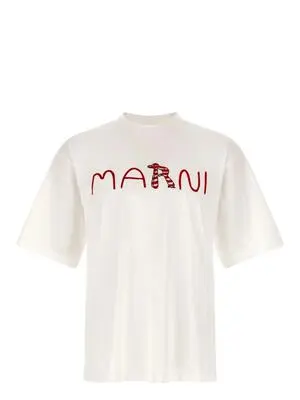 Marni T-shirt With Logo - White