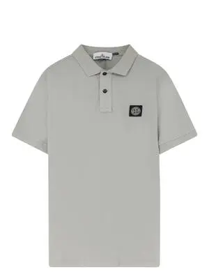 Stone Island Polo Shirt With Logo - Green