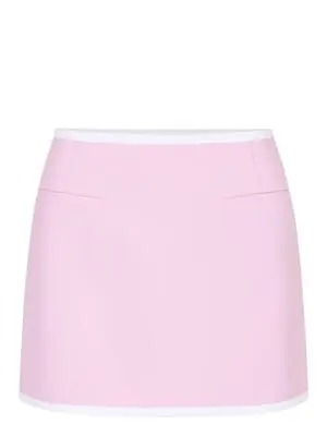 Iceberg Low-waisted Mini Skirt In Viscose Cady - Pink