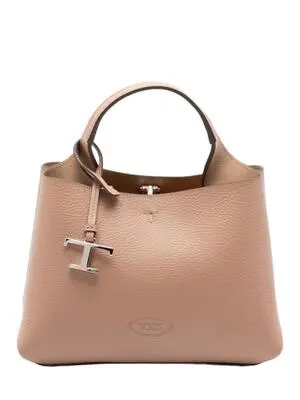 TOD'S Leather Micro Tote Bag - Pink