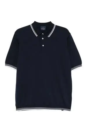 Paul & Shark Polo Shirt With Contrasting Details - Blue
