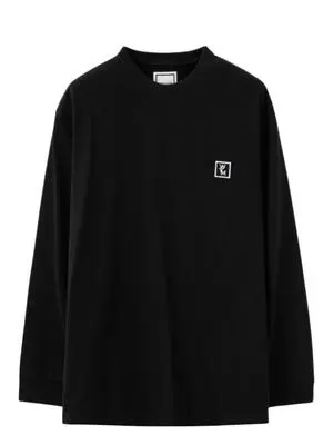 WOOYOUNGMI Long-sleeved T-shirt With Logo - Black