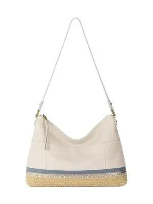 THE SAK Melrose Leather Shoulder Bag - Coastal Block Espadrille
