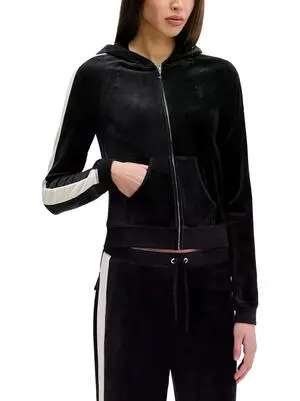 Juicy Couture Side-stripe Hoodie - Black