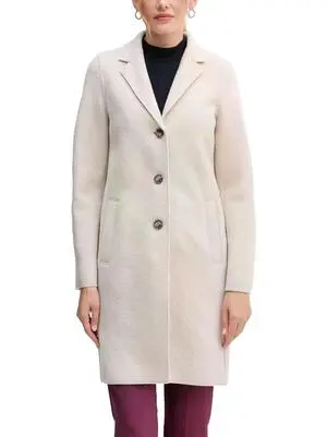 OUI Mayson Single-Breasted Coat Neutrals