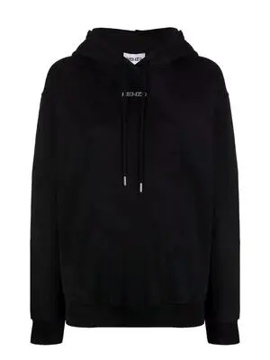 Kenzo Logo-print Pullover Hoodie - Black