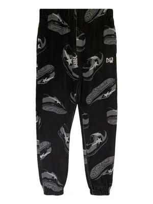 A BATHING APE Sta Print Sweatpants - Black