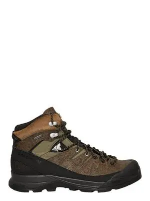 SALOMON X-alp Mid Distressed Leather Gore-tex Boots - Brown