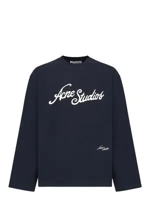 Acne Studios Relaxed Fit Logo T-shirt - Blue