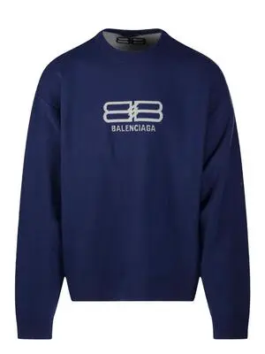 Balenciaga Crewneck Sweater - Blue