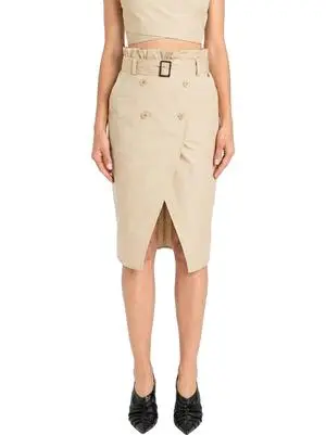 TWINSET Belted Safari Skirt