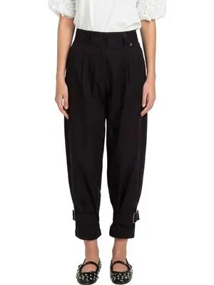 TWINSET Buckled Cuffed Trousers
