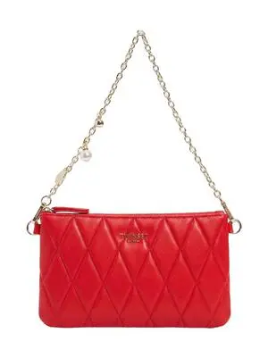 TWINSET Quilted Shoulder Bag Red