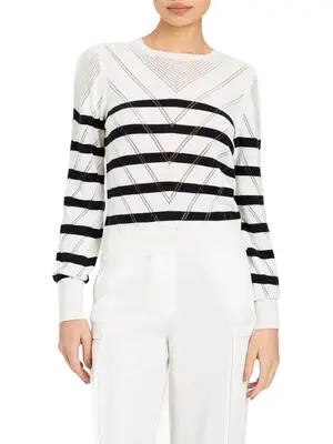 TWINSET Twinset Sweater With Striped And Argyle Pattern