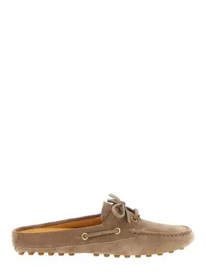 TOD'S Gommino Suede Mules - Brown