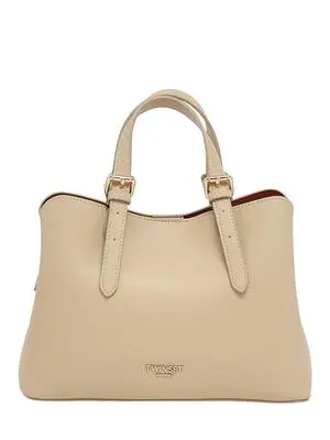 TWINSET Top Handle Handbag - Sand