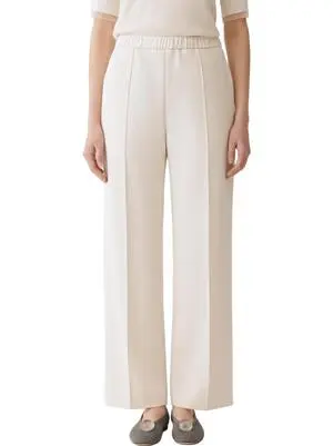 FABIANA FILIPPI Fabiana Filippi Wide Leg Stretch Cotton Trousers