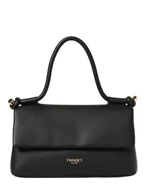 TWINSET Faux Leather Mini Handbag - Black
