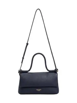 TWINSET Faux Leather Mini Handbag - Blue