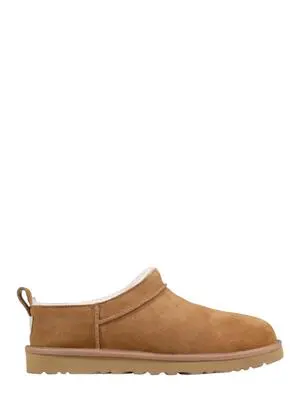 UGG Ugg Suede Leather Ankle Boots With Wool Interior Brown