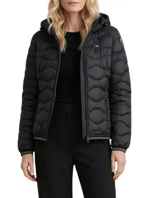 BLAUER. Quilted Puffer Jacket - Black