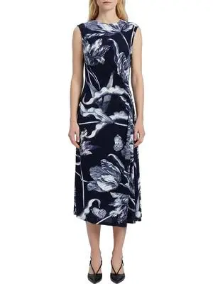 Erdem Floral Print Dress - Blue