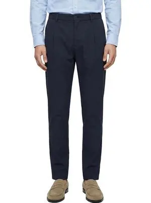 Herno Flat Front Trousers - Blue