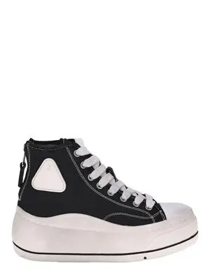 R13 High-top Sneakers - Black