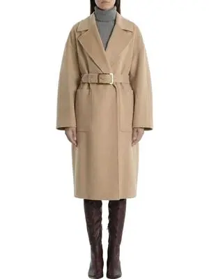 Sportmax Belted Overcoat - Beige