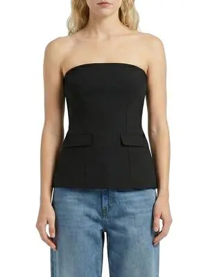 TOTEME Strapless Top - Black