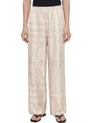TOTEME Wide Leg Pants - White
