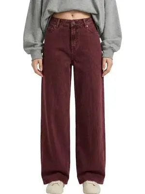 GOLDEN GOOSE Wide Leg Jeans - Burnt