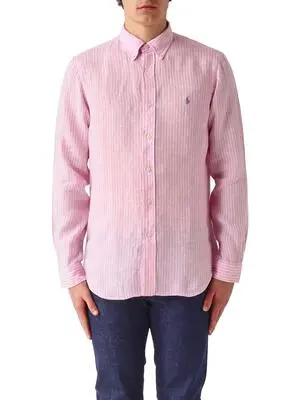 Polo Ralph Lauren Striped Linen Shirt - Pink