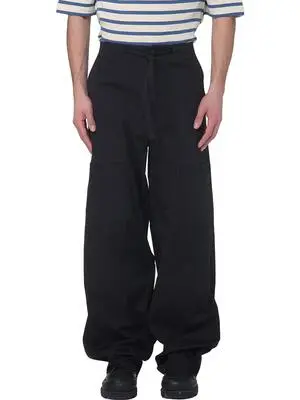 JIL SANDER Cotton Cargo Trousers - Black