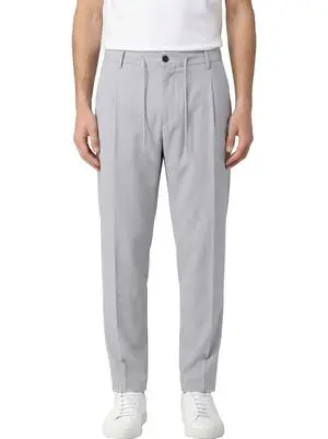 Eleventy Eleventy Tailored Drawstring Trousers White 1