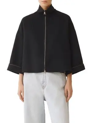 Fabiana Filippi Zip-up Capelet - Blue
