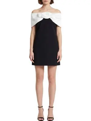SELF-PORTRAIT Mini Dress - Black