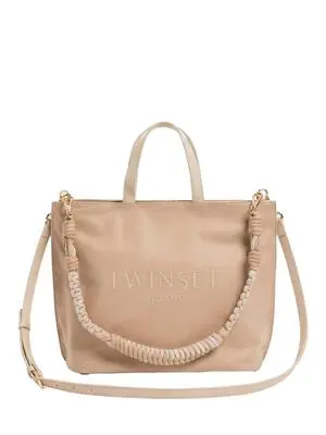TWINSET Nylon Shopper Bag - Sand