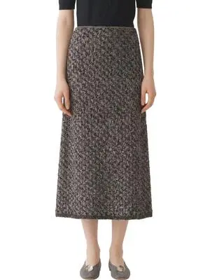 Fabiana Filippi Midi Pencil Skirt In Cotton Blend - Blue
