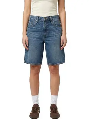 LEVI'S Cotton High-waisted Shorts - Blue